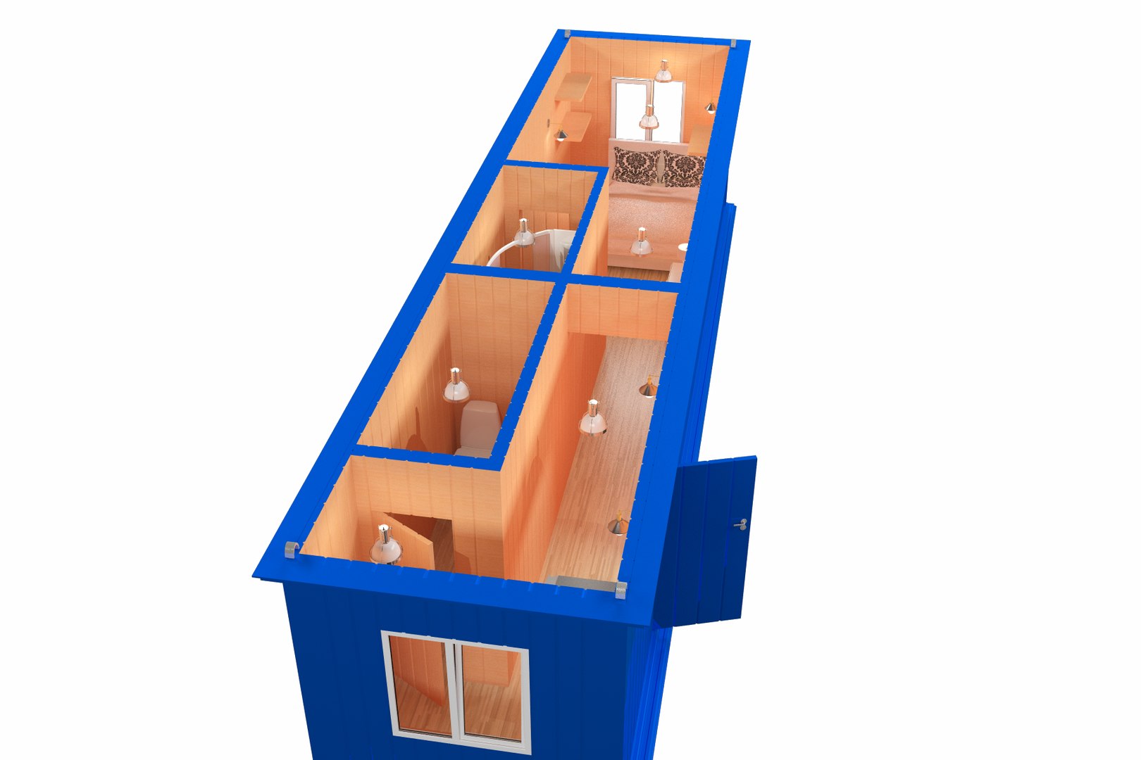 3D Block Container Interior - TurboSquid 1215511