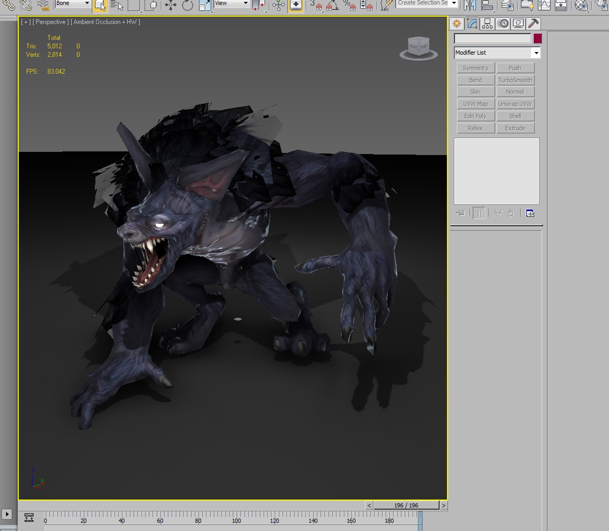 Werewolf Character 3d Max