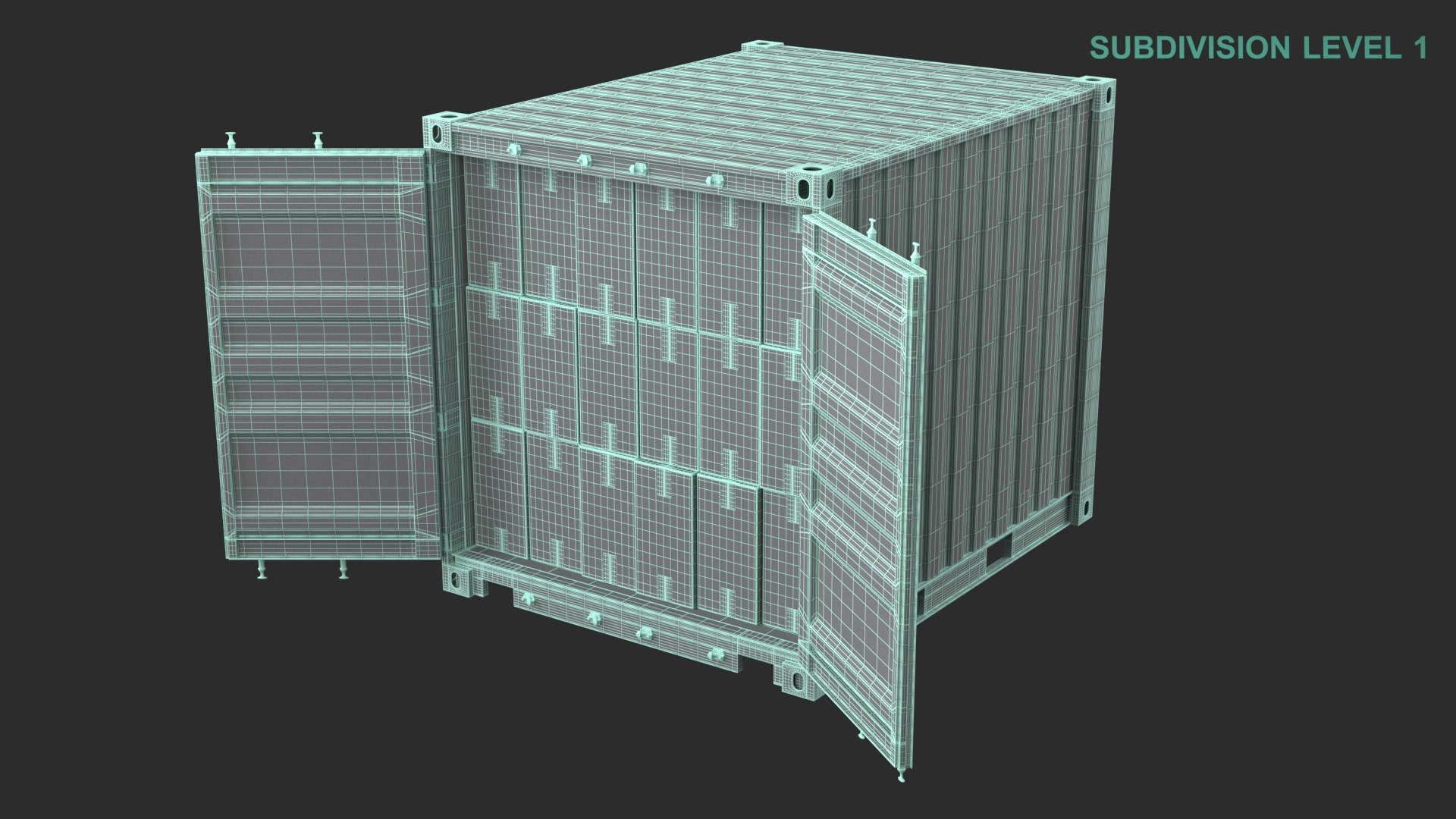 10ft Shipping Container With Packages 3D Model - TurboSquid 2017525