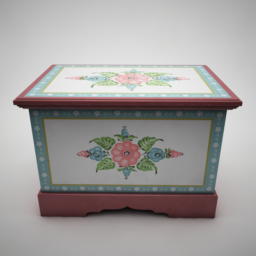 3d painted box