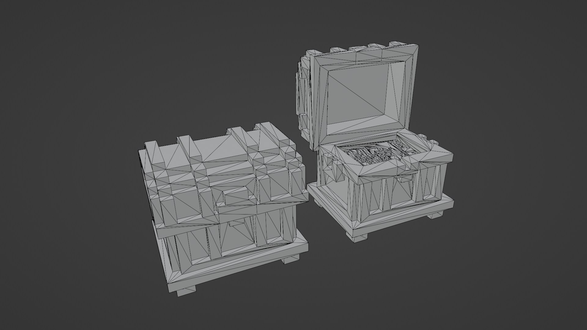 3D Voxel Treasure Chest Model - TurboSquid 1945045