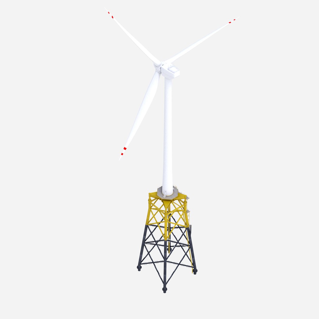 Wind Turbine jacket 3D model - TurboSquid 2173038