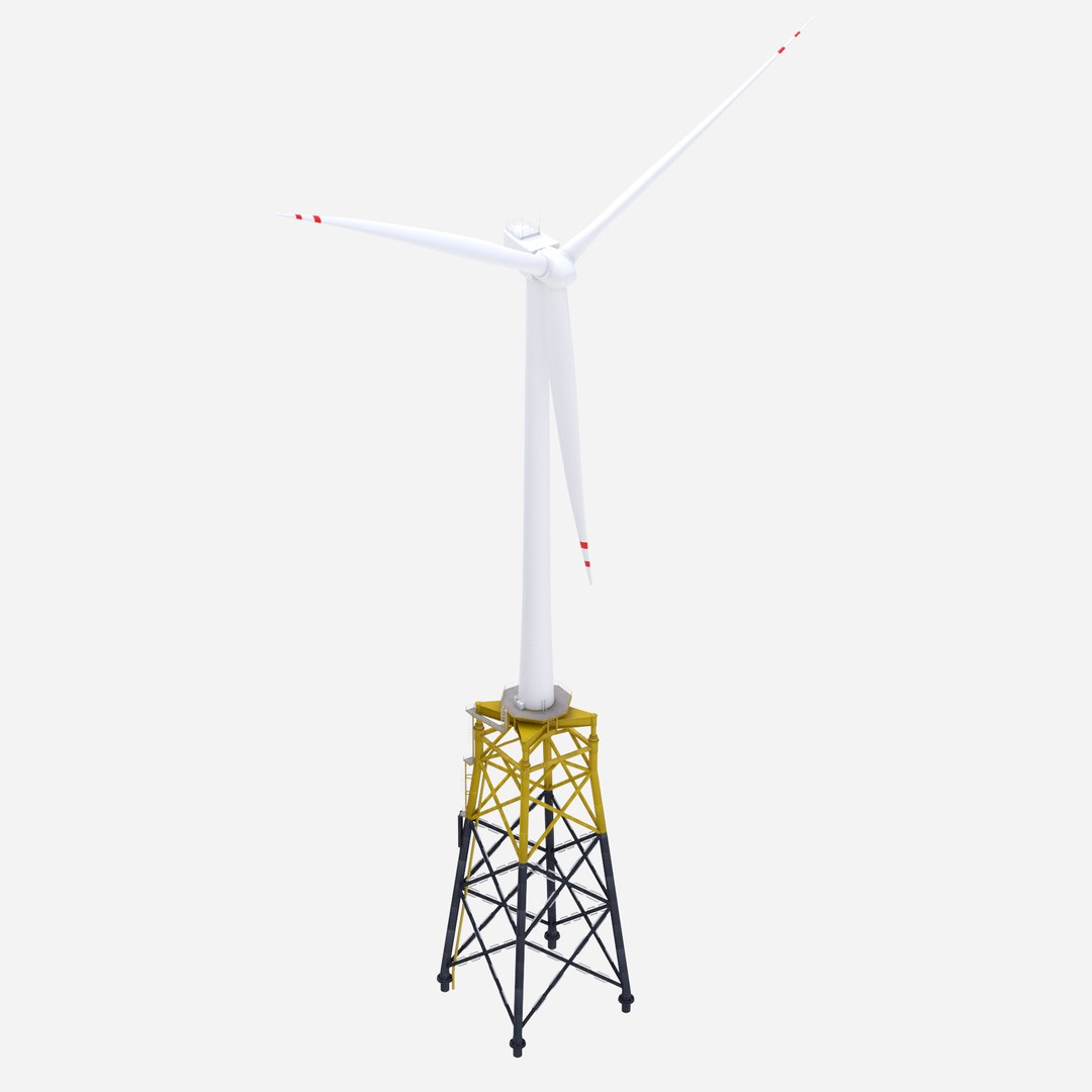 Wind Turbine jacket 3D model - TurboSquid 2173038