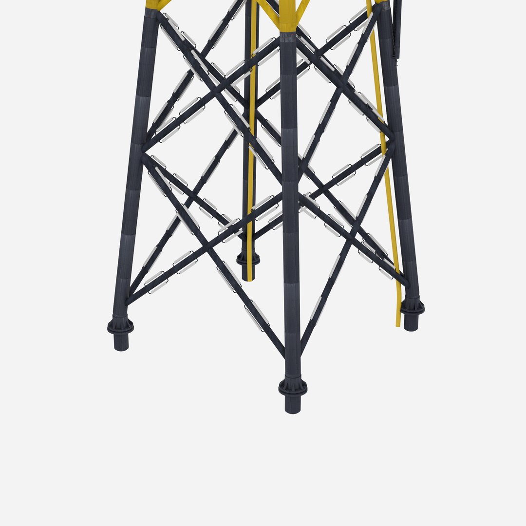 Wind Turbine jacket 3D model - TurboSquid 2173038