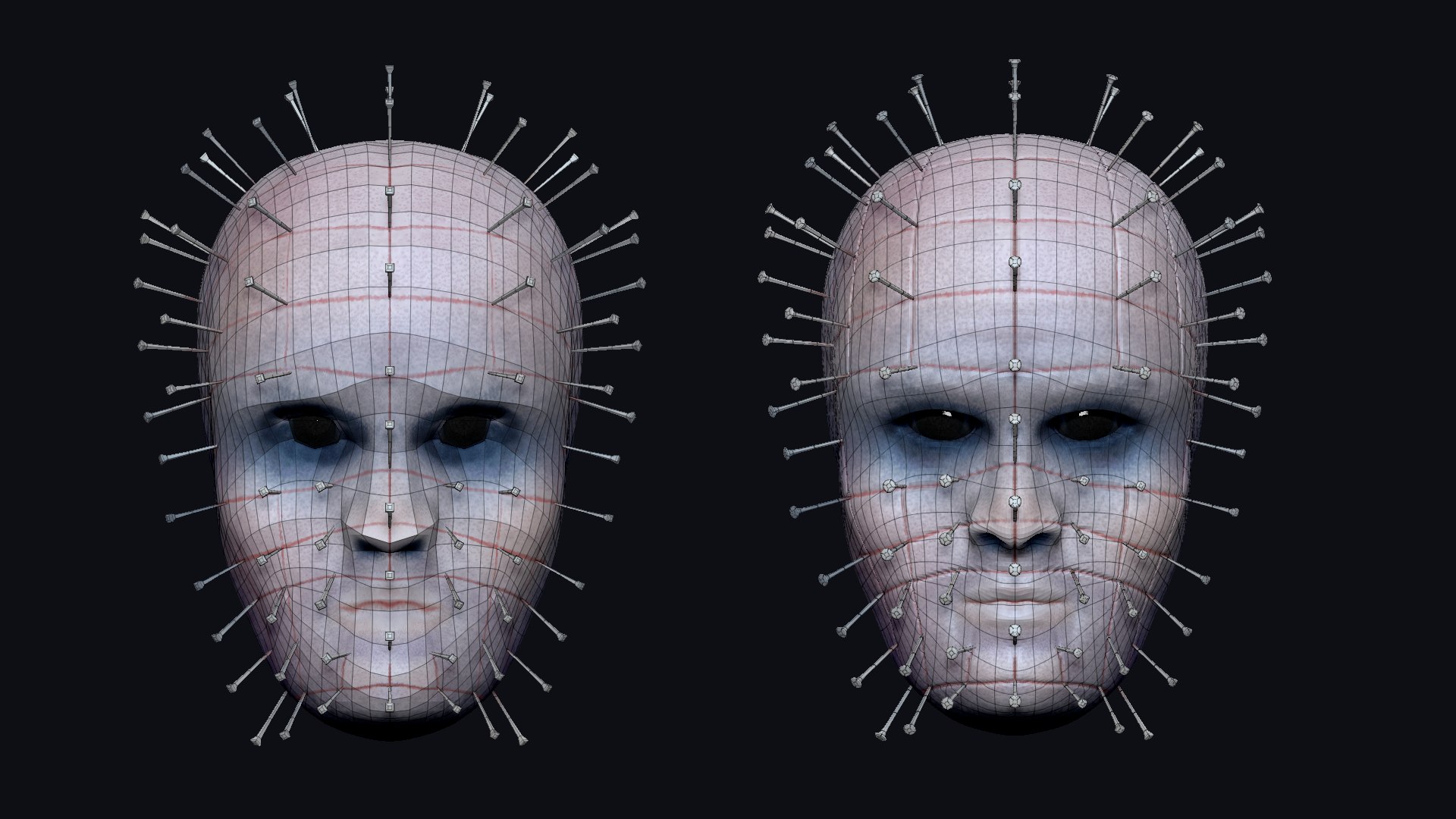 Pinhead Mask - Halloween 3D - TurboSquid 1628684