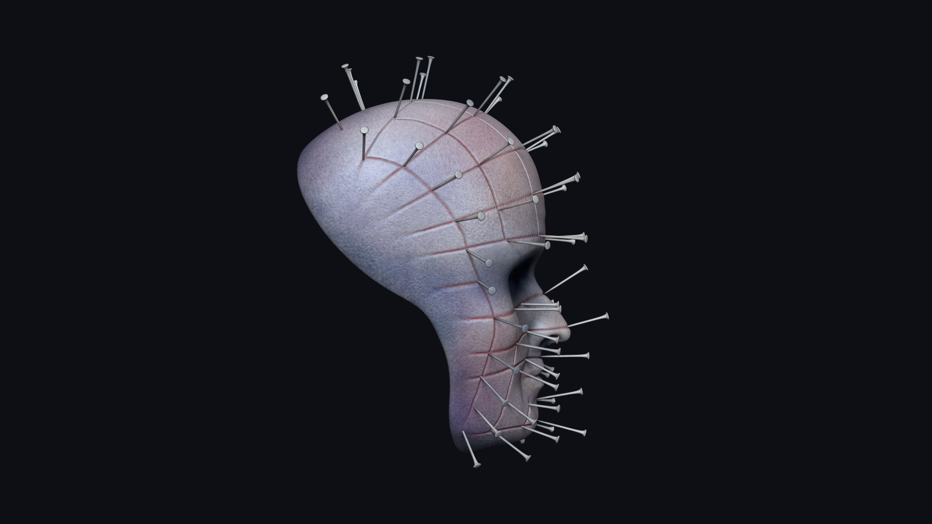 Pinhead Mask - Halloween 3D - TurboSquid 1628684