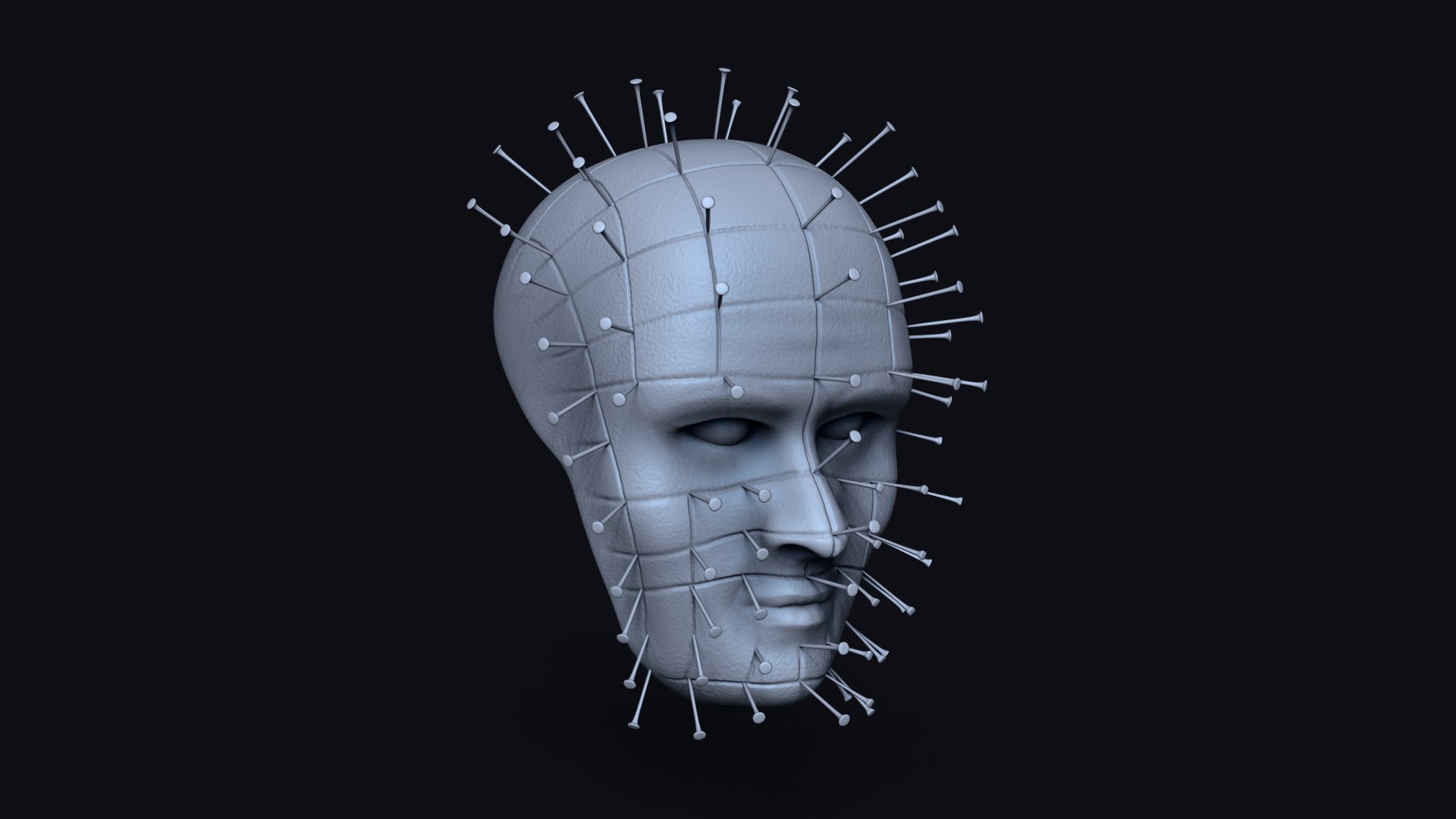 Pinhead Mask - Halloween 3D - TurboSquid 1628684