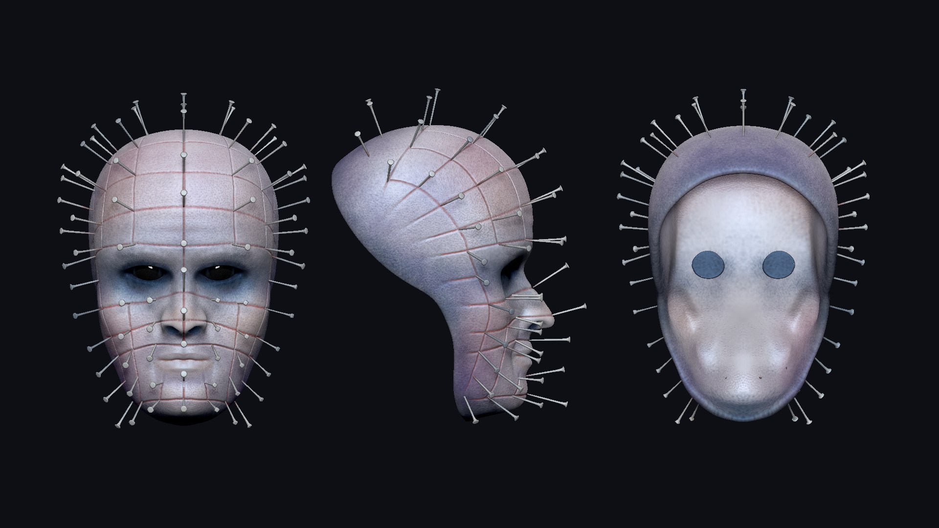 Pinhead Mask - Halloween 3D - TurboSquid 1628684