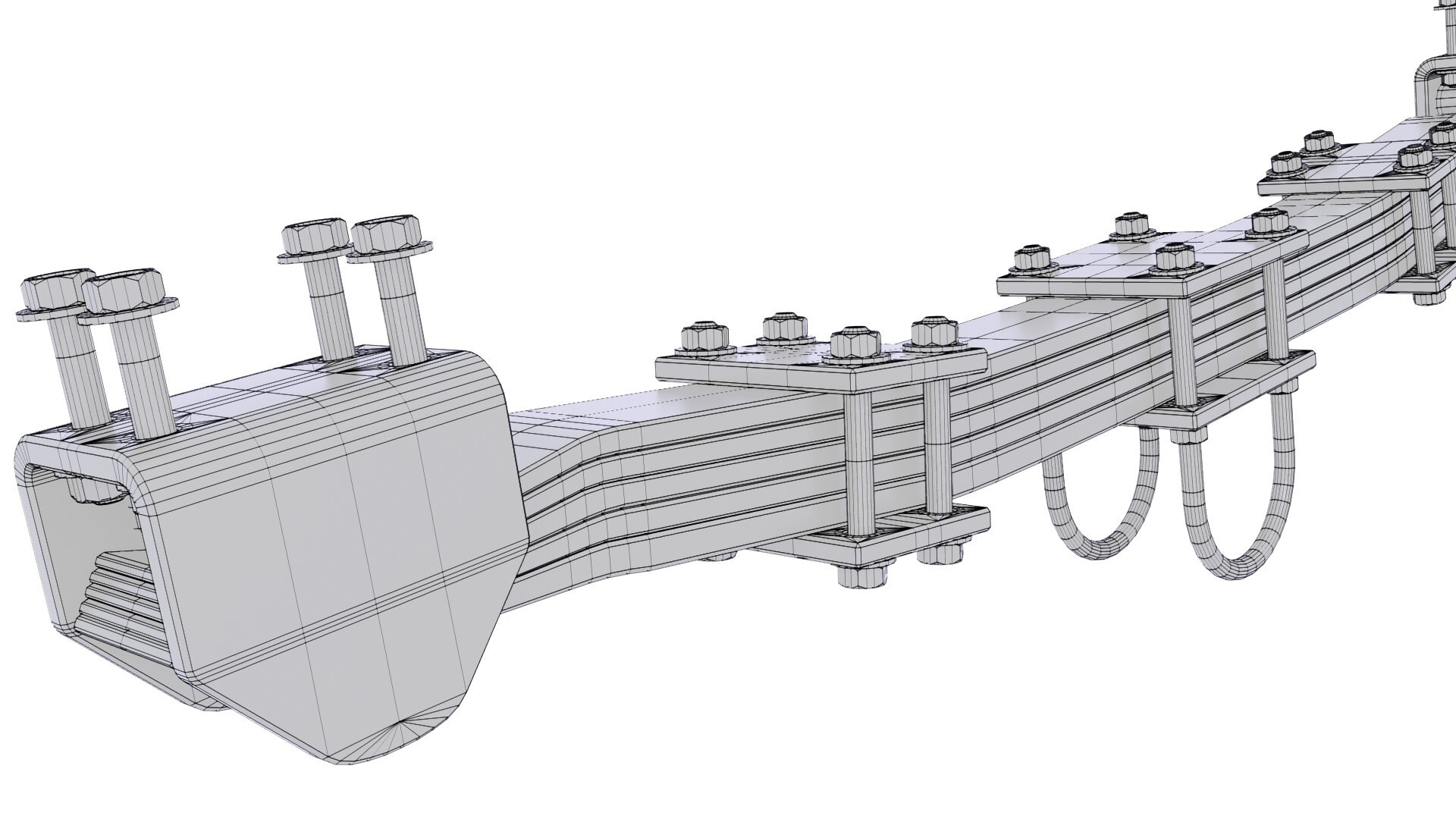 Suspension Leaf Spring Model - TurboSquid 1577344