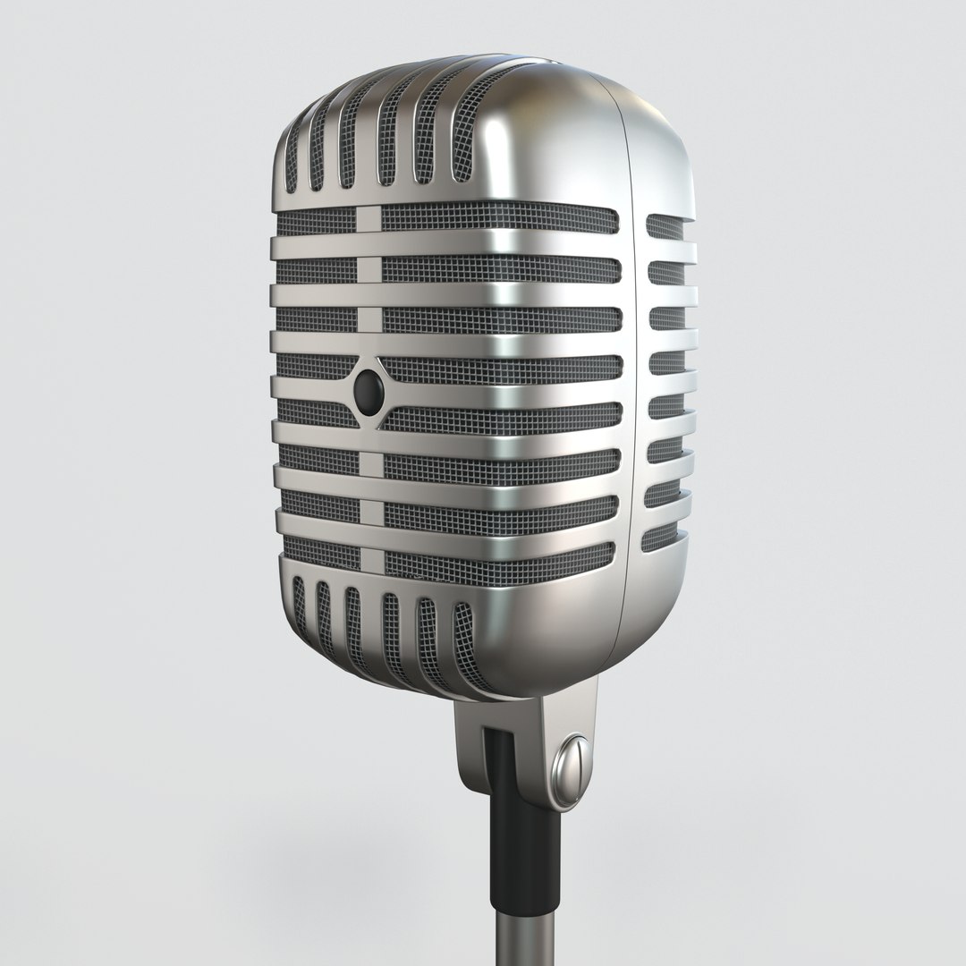 Vintage microphone 3D model - TurboSquid 1559284