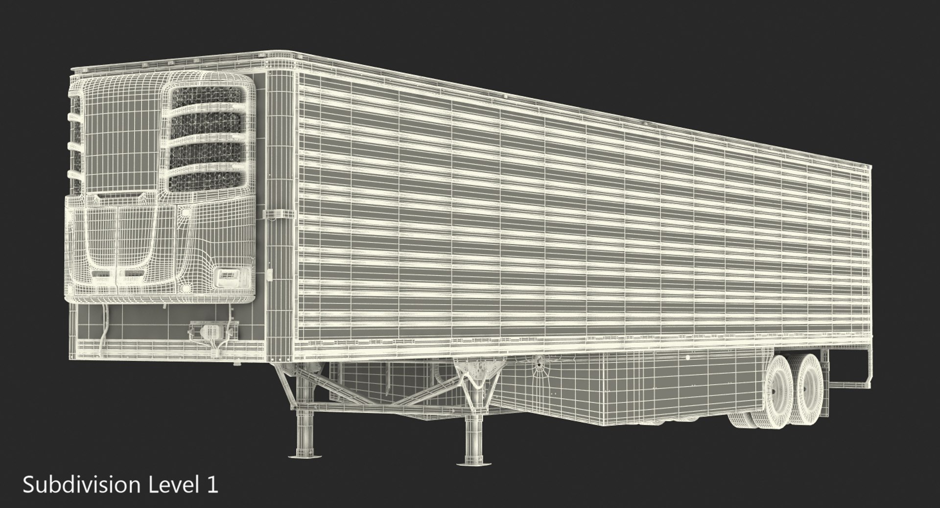 Vanguard reefer semi trailer 3D model - TurboSquid 1384862