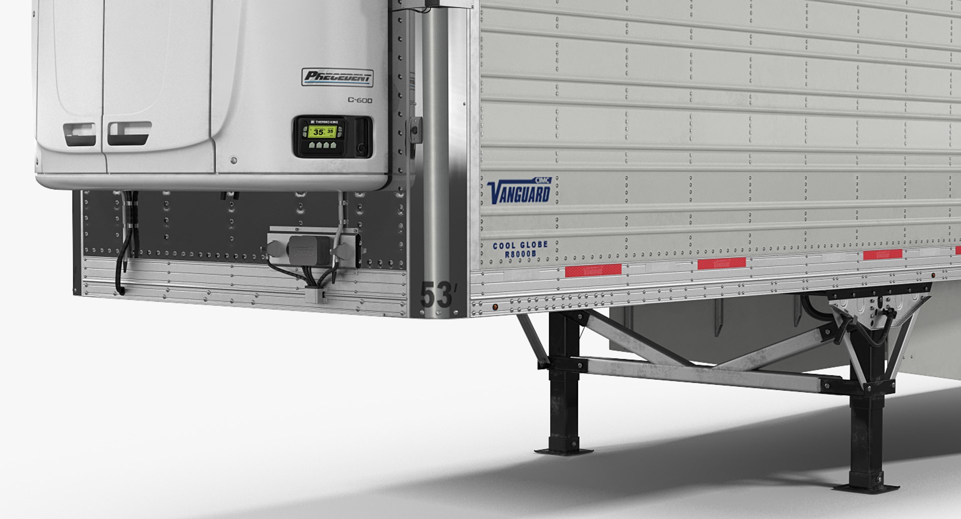 Vanguard Reefer Semi Trailer 3D Model - TurboSquid 1384862
