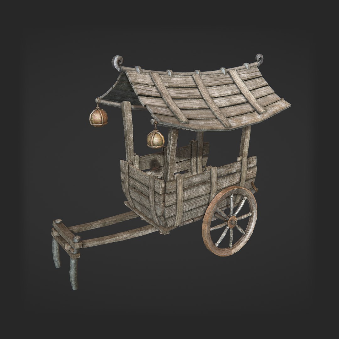 Wooden Cart 3ds