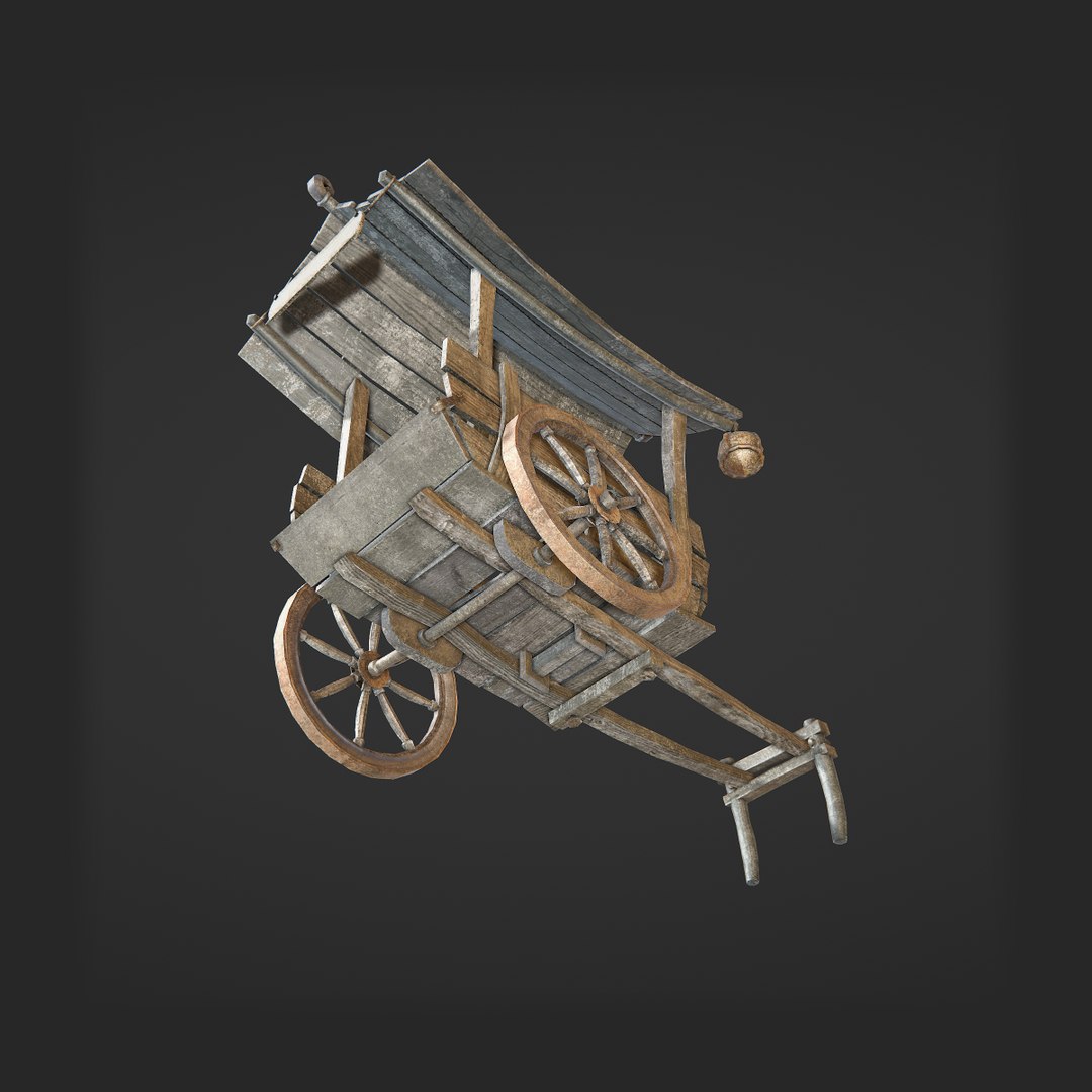 Wooden Cart 3ds