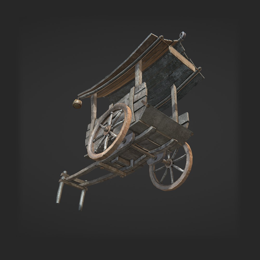 Wooden Cart 3ds