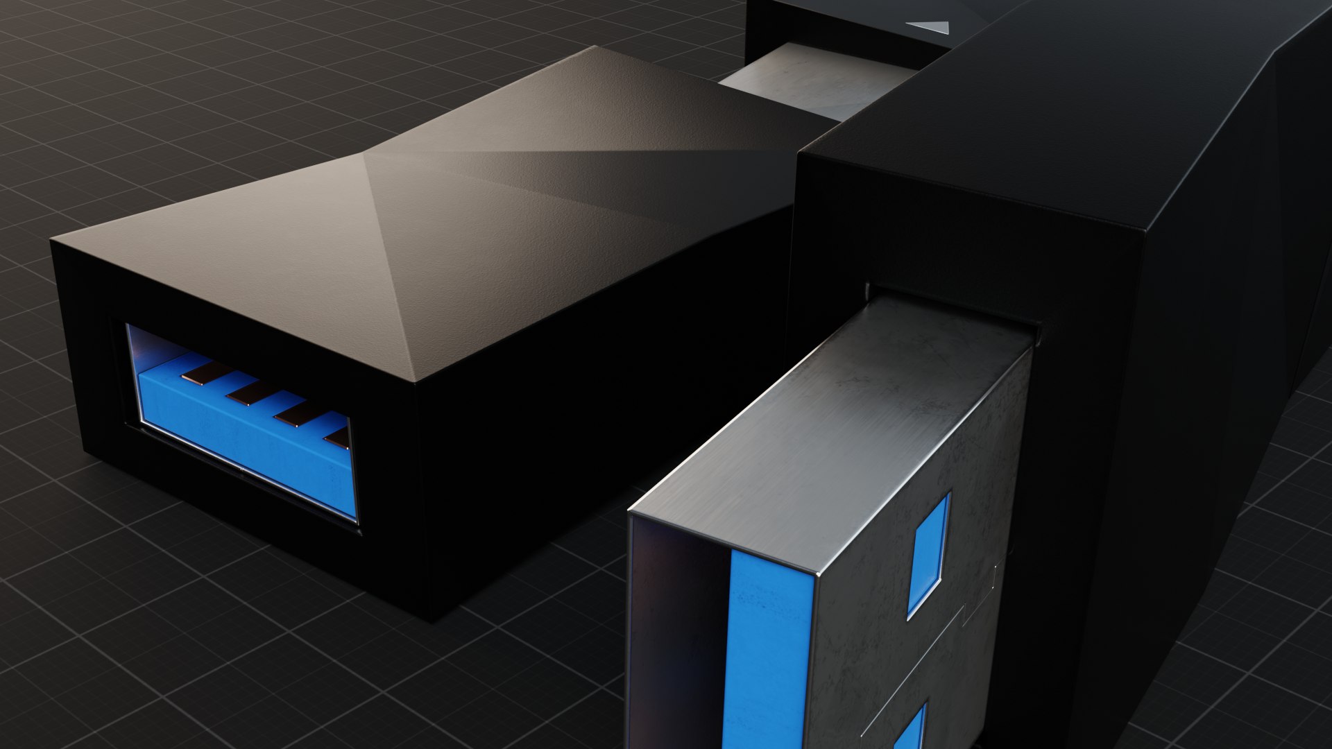 3D Pendrive 3 Interesting Model - TurboSquid 1614913
