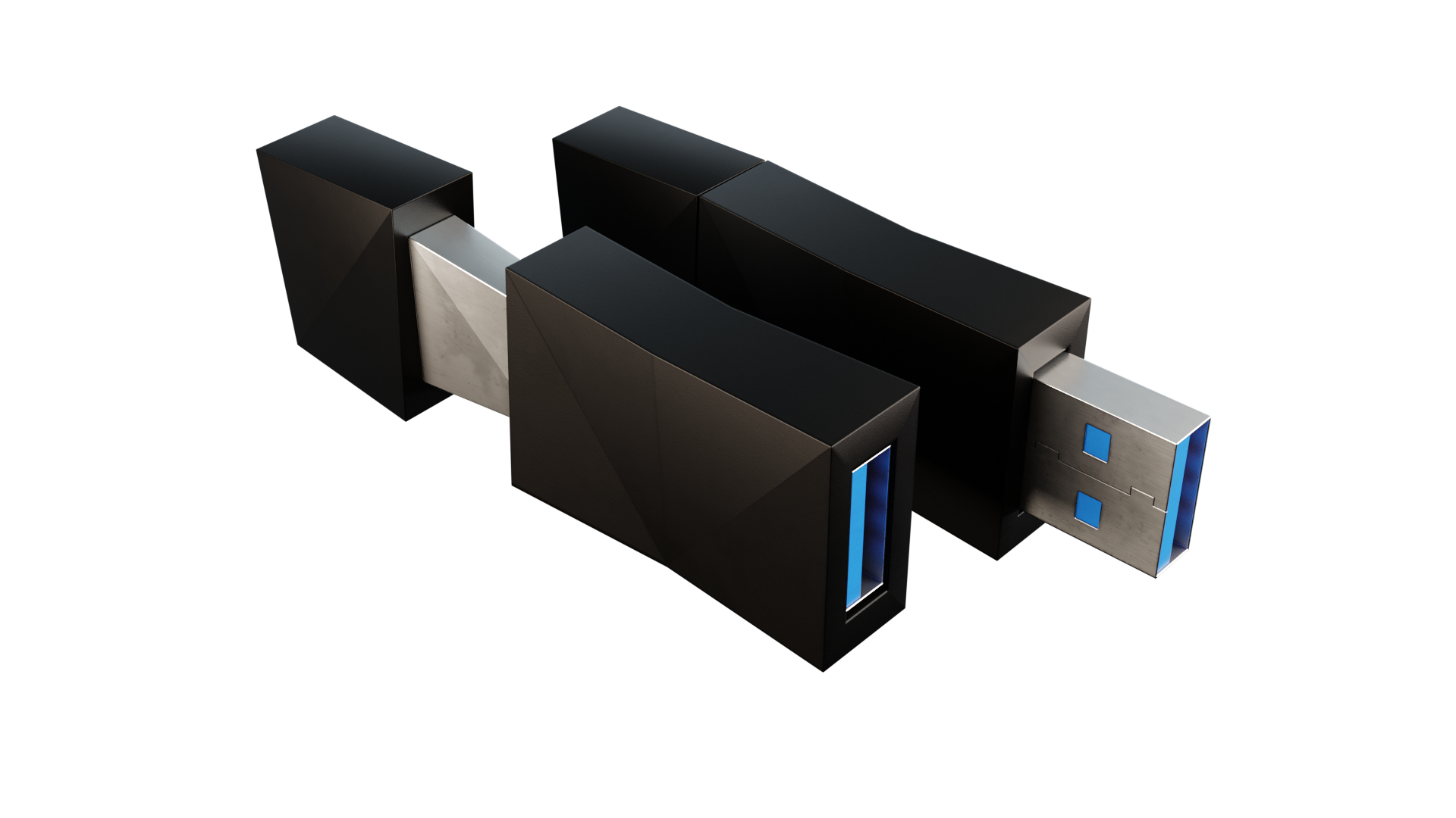 3D Pendrive 3 Interesting Model - TurboSquid 1614913