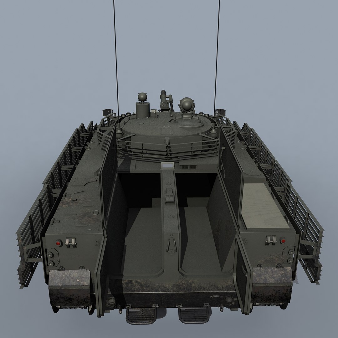 Russian Bmp-3 Cage Armour 3d Max