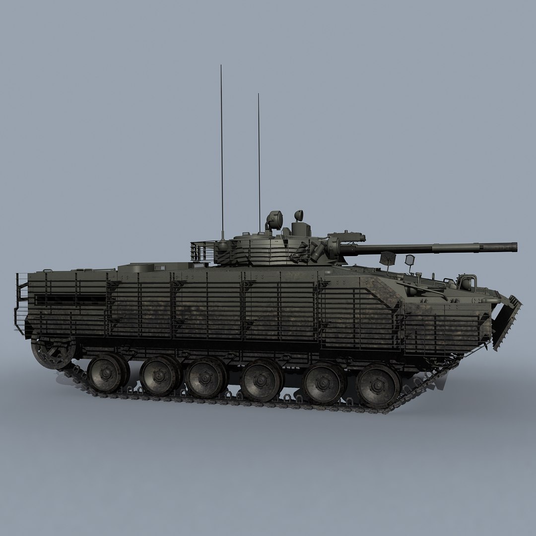 Russian Bmp-3 Cage Armour 3d Max