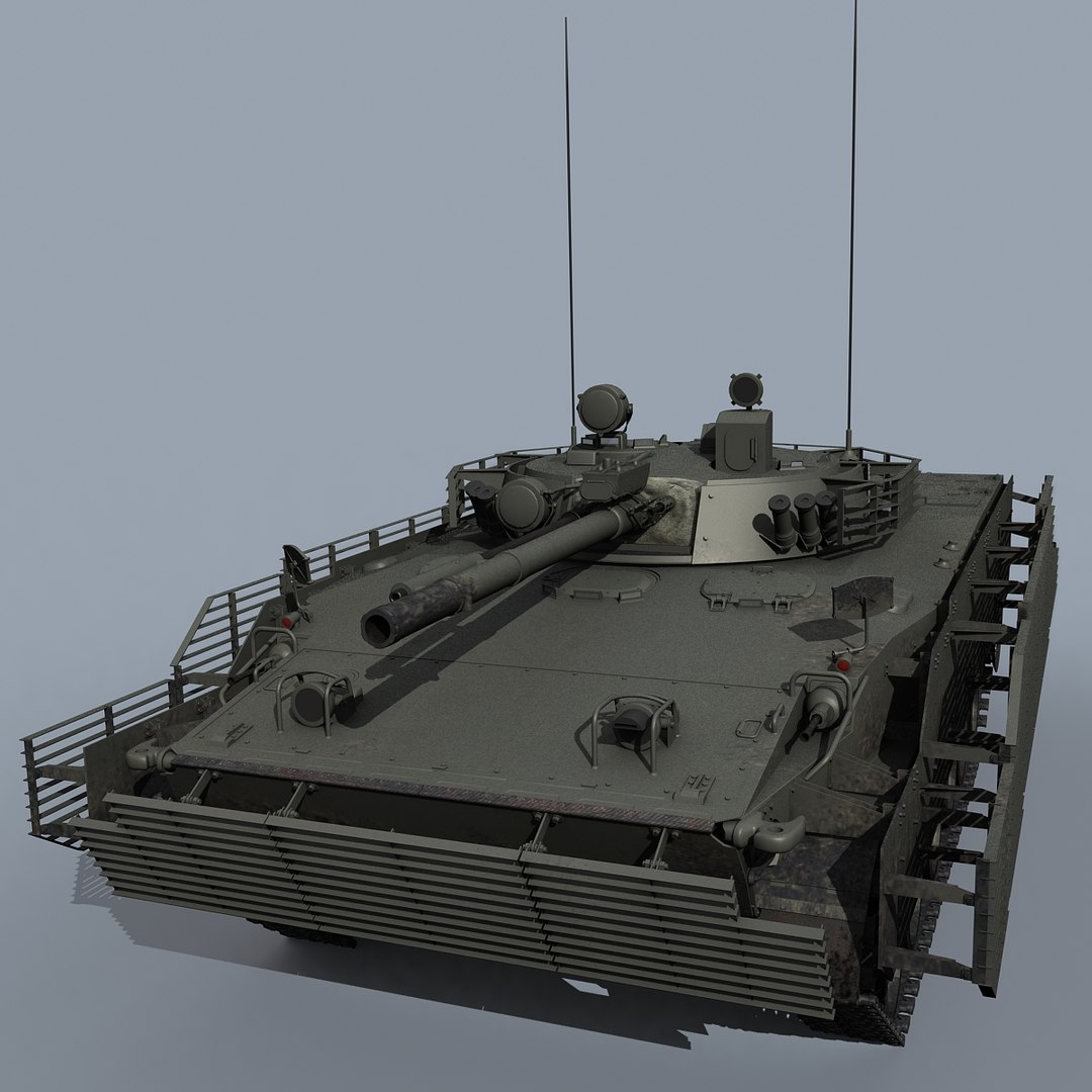 Russian Bmp-3 Cage Armour 3d Max