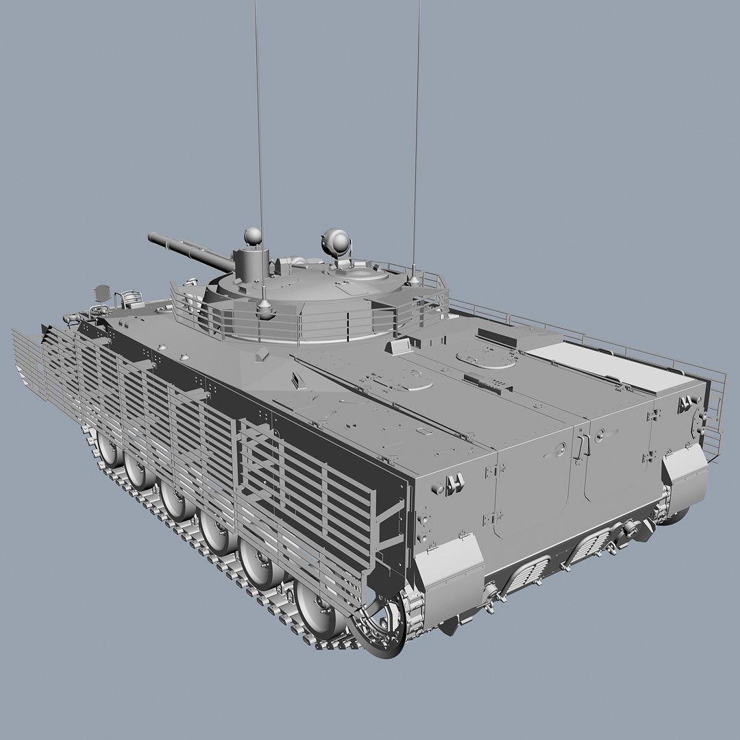 Russian Bmp-3 Cage Armour 3d Max