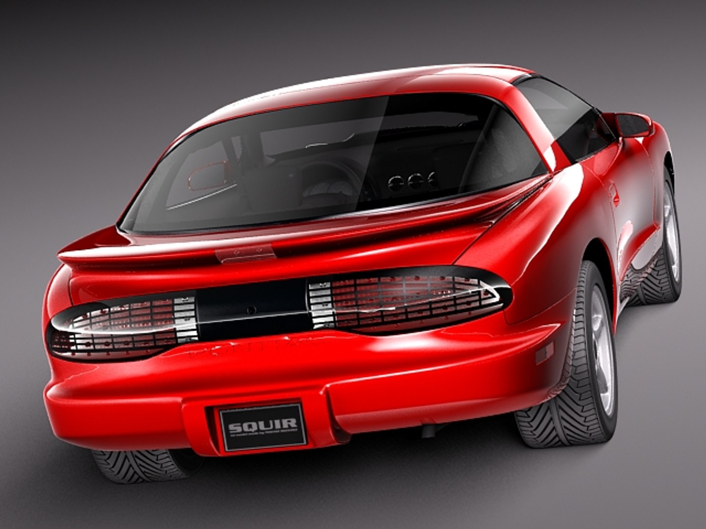 pontiac firebird formula 1993 3d model
