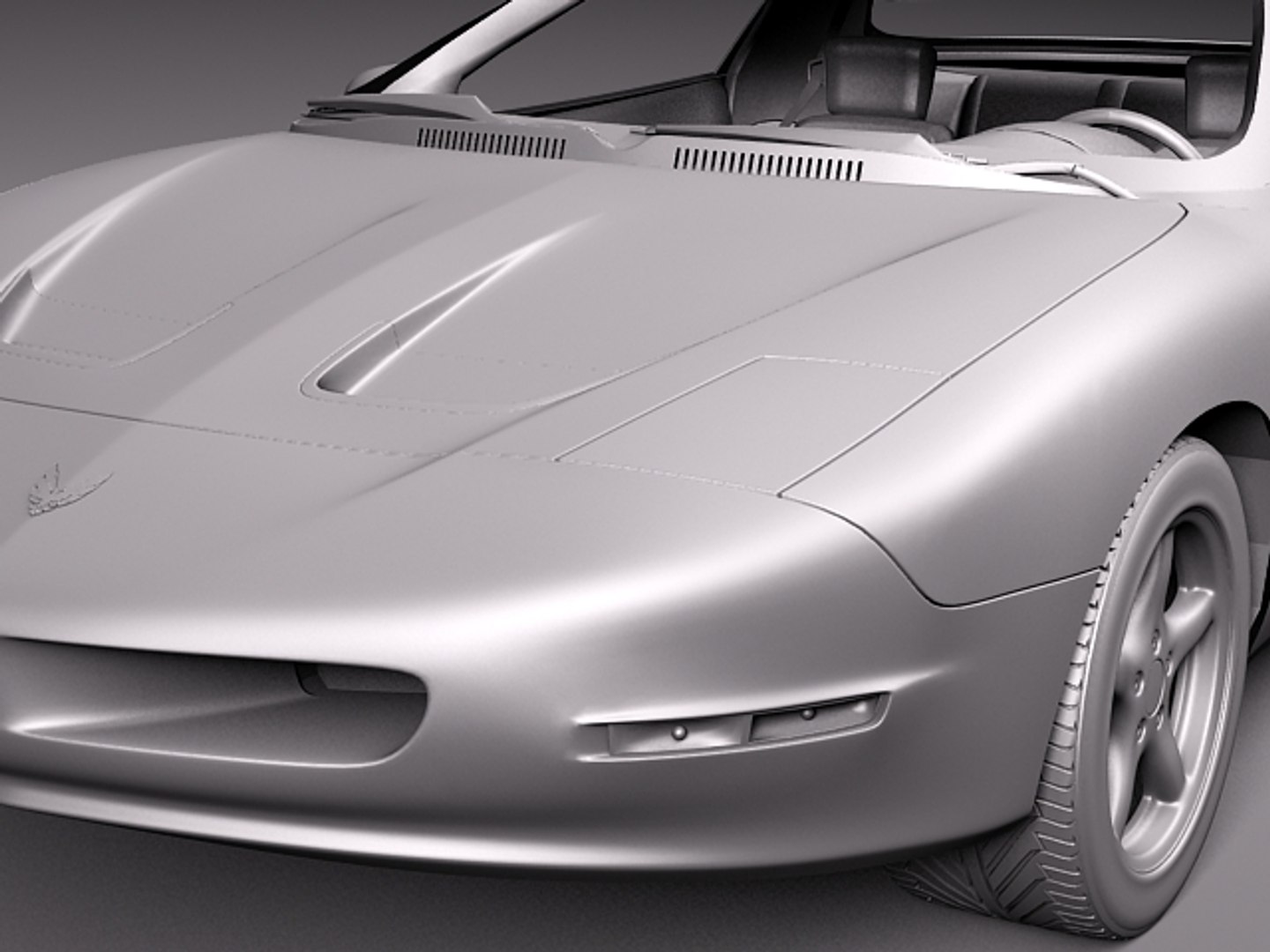 pontiac firebird formula 1993 3d model