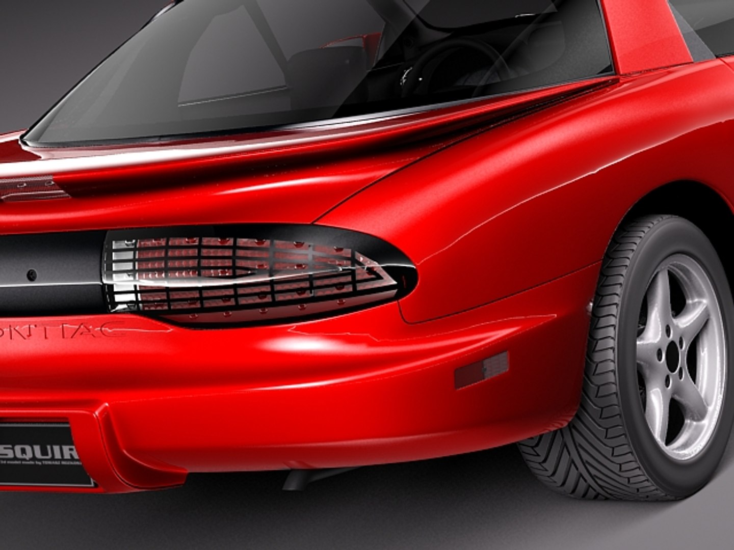 pontiac firebird formula 1993 3d model