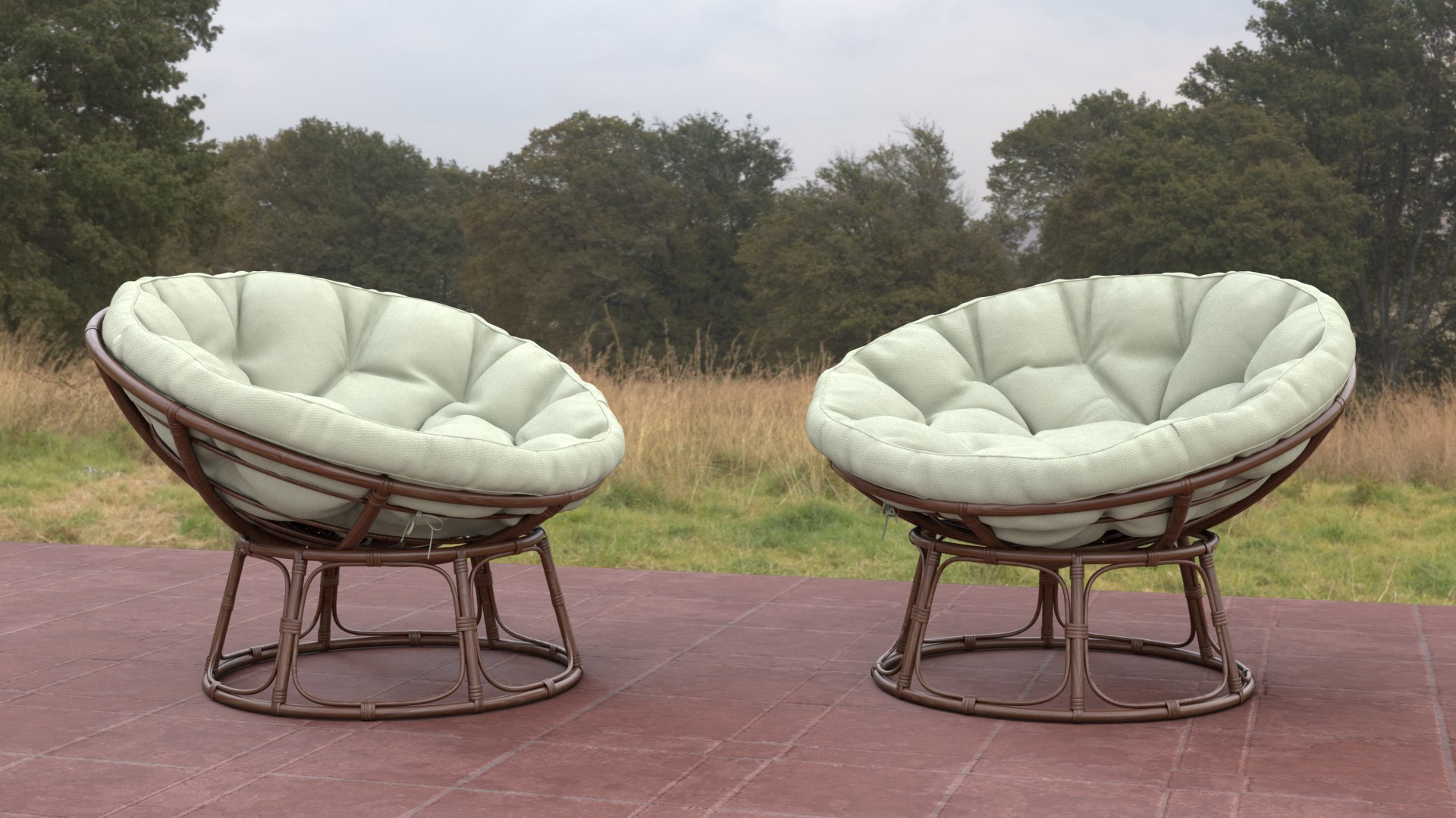 3D Papasan Outdoor Chair - TurboSquid 1957304