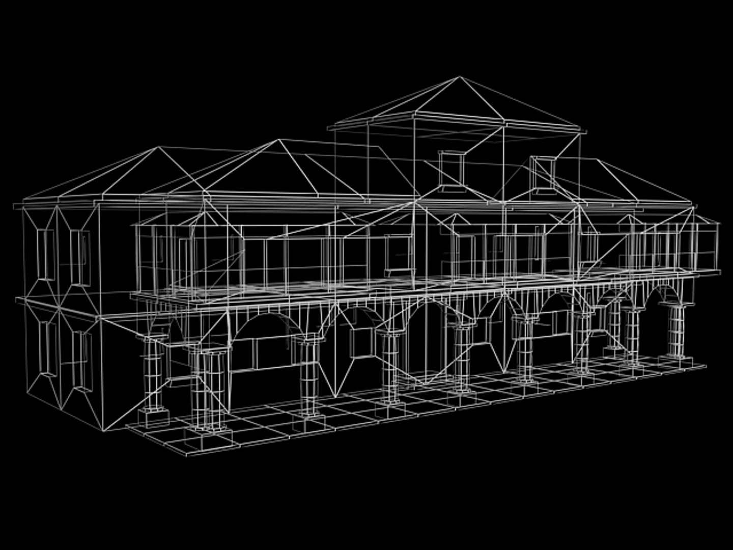Big House 3d Model