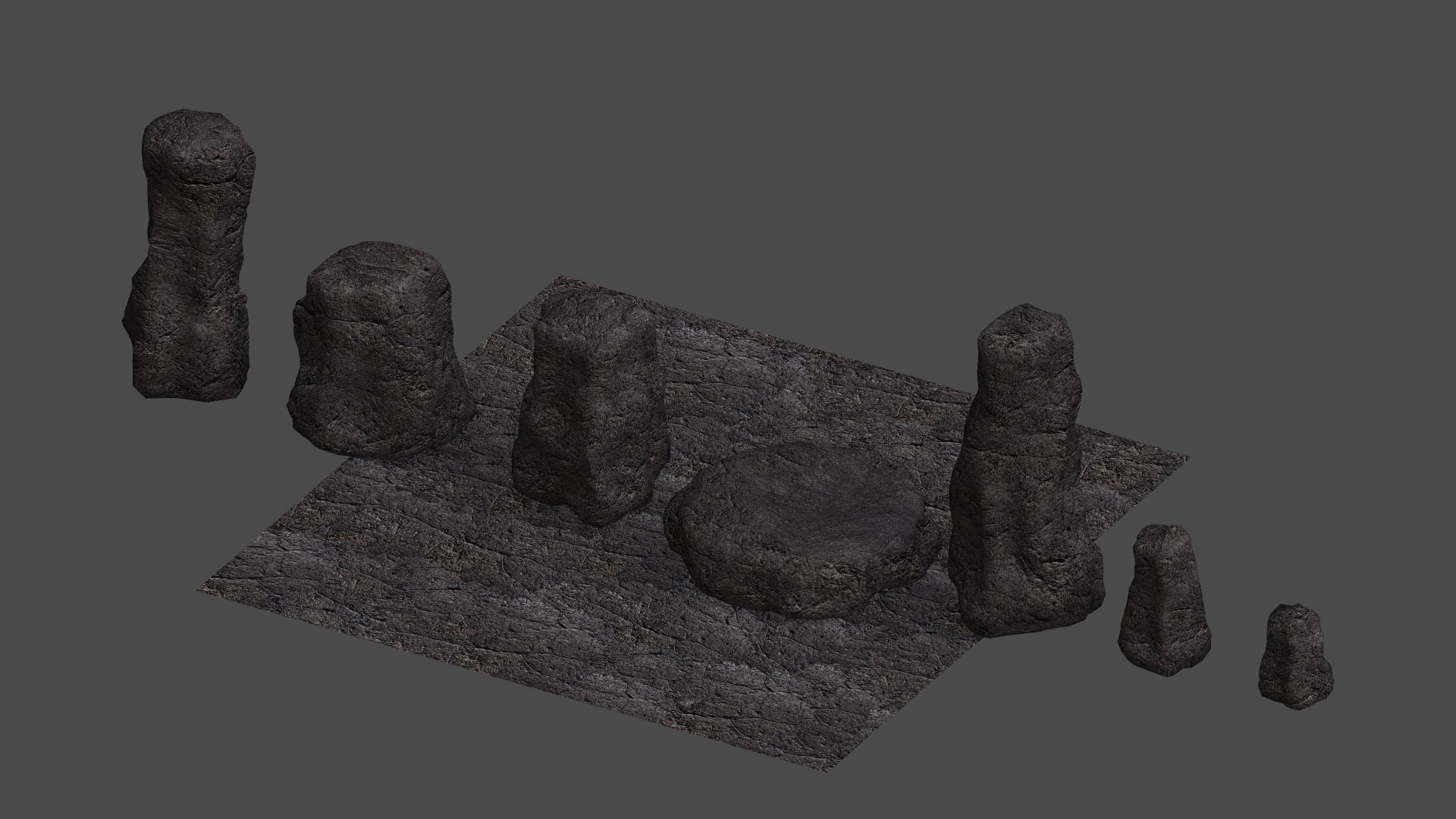 Free 3D Rock Set 05- Cave Model - TurboSquid 1764221