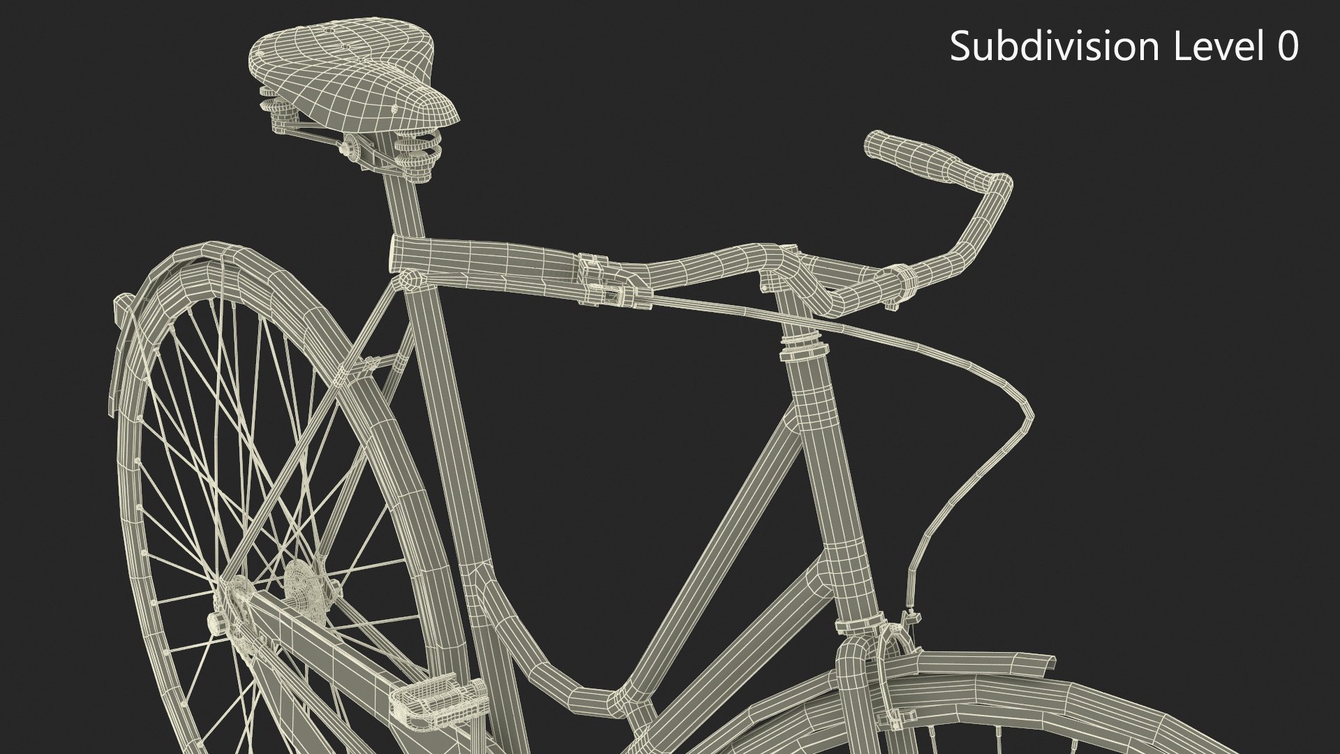 Vintage City Bicycle Rigged For Maya 3D Model - TurboSquid 2297226