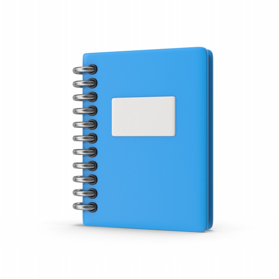 3D Cartoony Notebook Model - TurboSquid 2135654