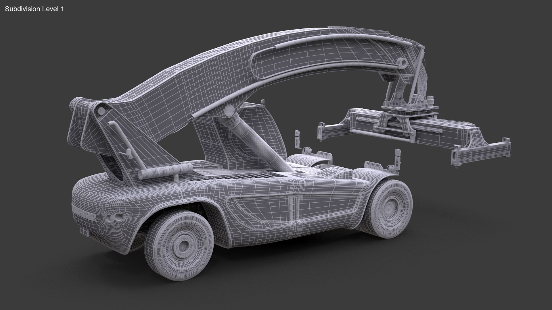 Liebherr reachstacker lrs 3D model - TurboSquid 1626888