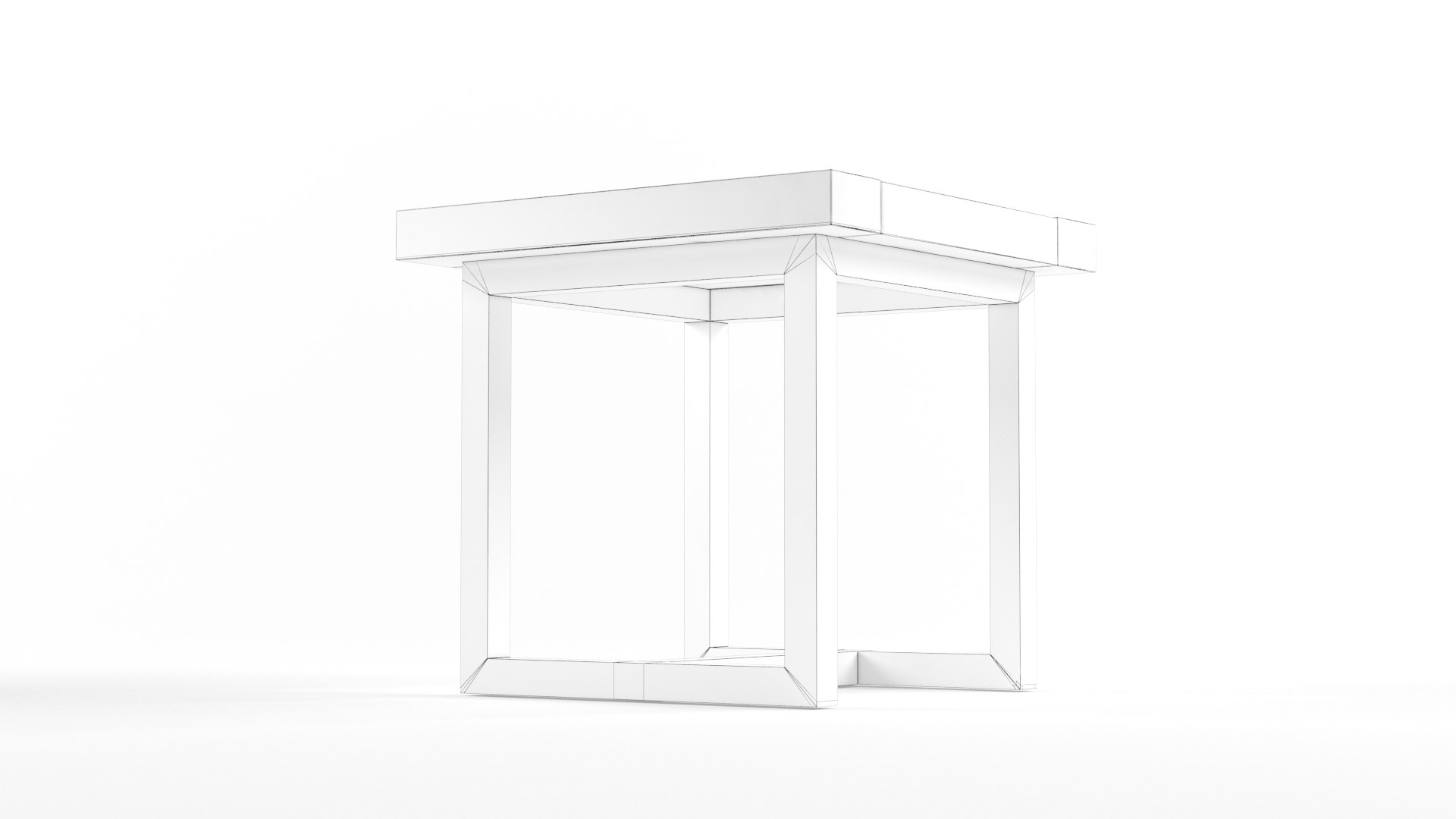 TORANO SALVAGED SQUARE SIDE TABLE 3D - TurboSquid 1725688