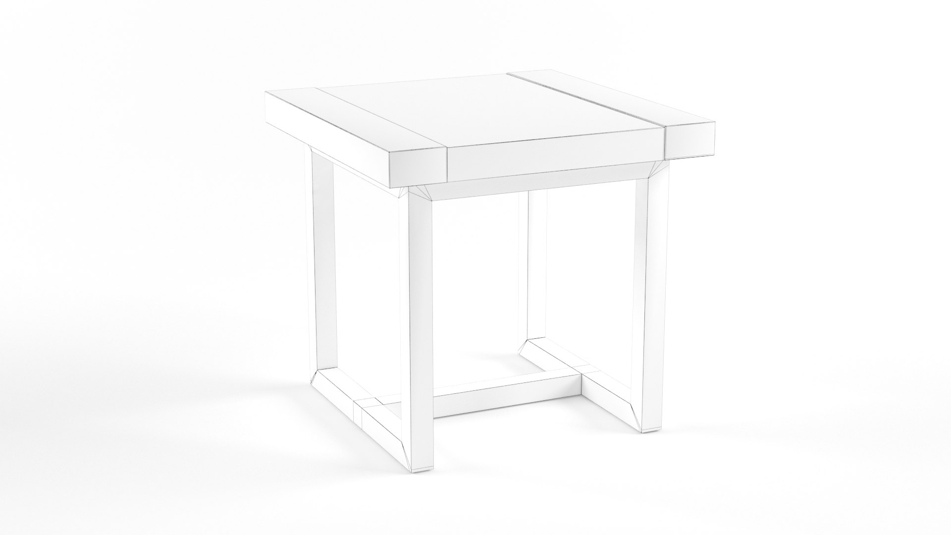 TORANO SALVAGED SQUARE SIDE TABLE 3D - TurboSquid 1725688