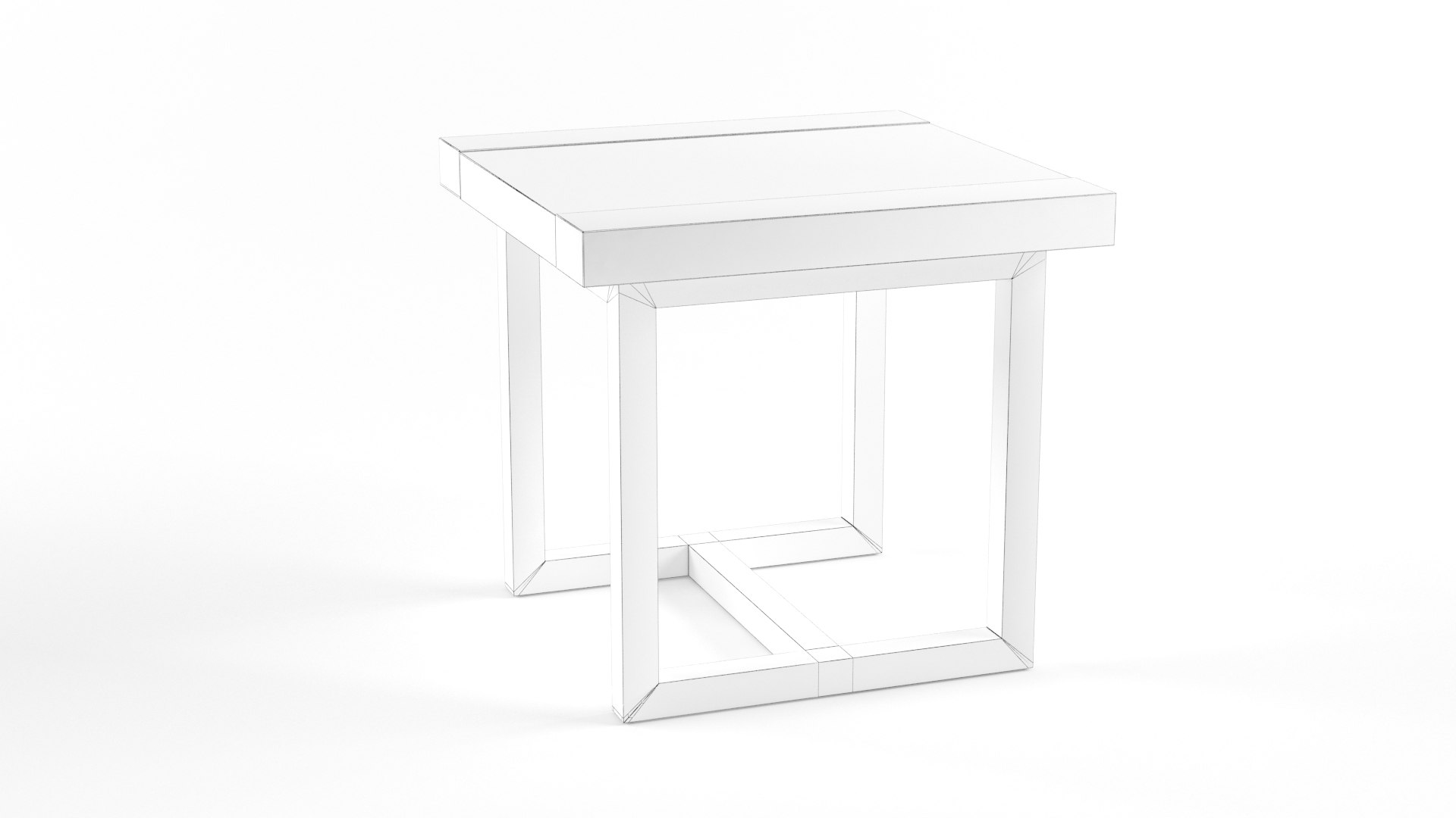 TORANO SALVAGED SQUARE SIDE TABLE 3D - TurboSquid 1725688