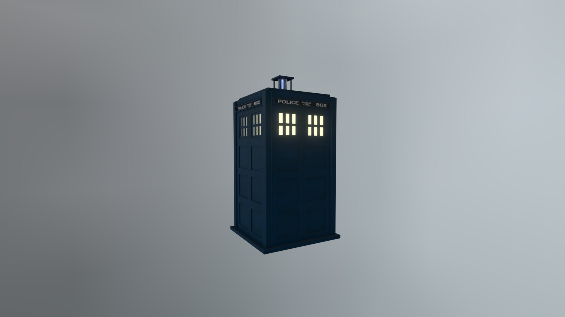 DOCTOR WHO - TOM BAKER TARDIS - Rogue Film Productions 3D Model ...