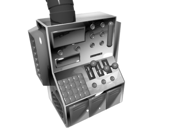 laboratory console 3d model