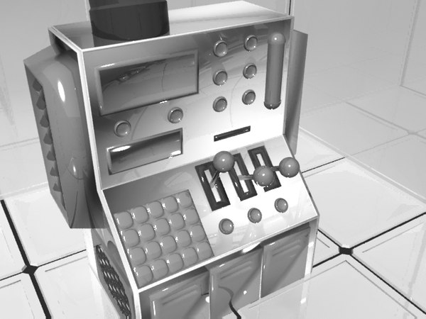 laboratory console 3d model