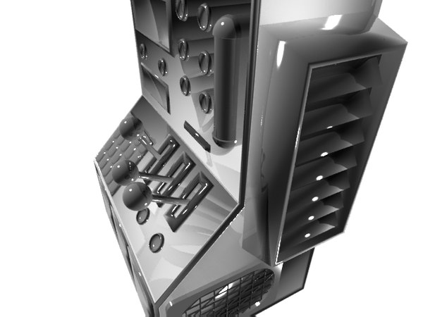 laboratory console 3d model