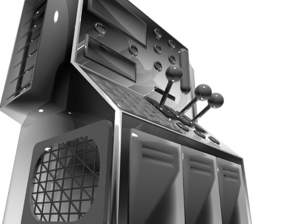 laboratory console 3d model