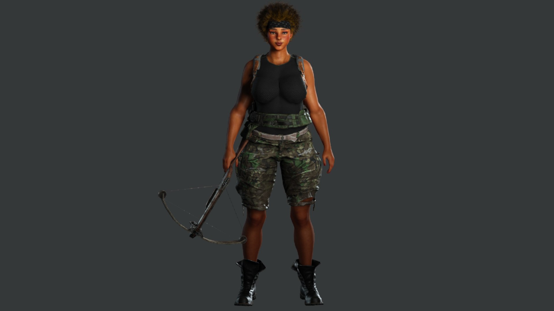 AAA 3D REALISTIC CHARACTER - AFRICAN GIRL SURVIVOR APOCALYPTIC 5 3D ...