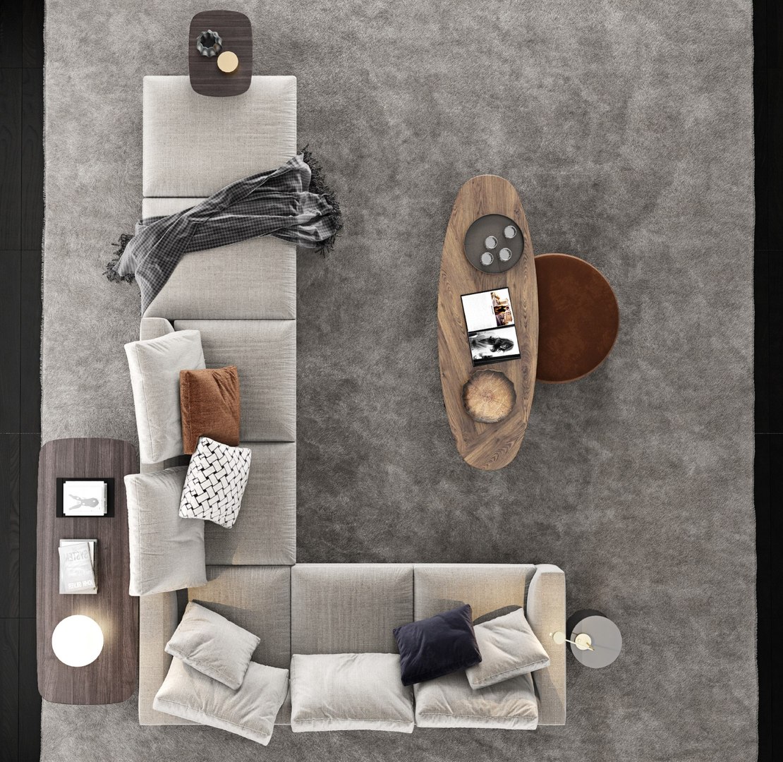 3D Model 1 Minotti Andersen Line - TurboSquid 1593705