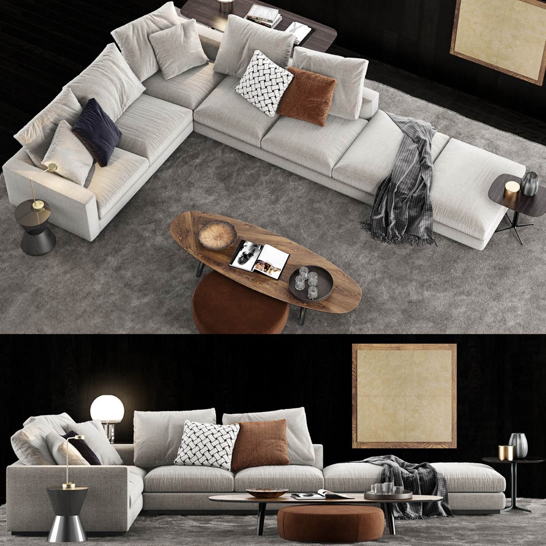 3D Model 1 Minotti Andersen Line - TurboSquid 1593705