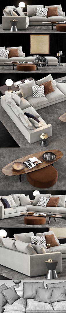 3D Model 1 Minotti Andersen Line - TurboSquid 1593705