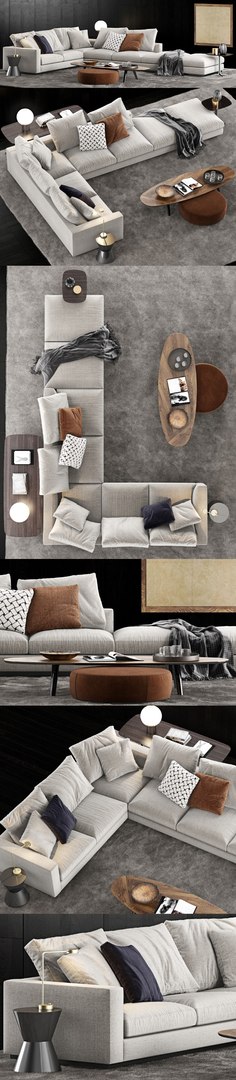 3D Model 1 Minotti Andersen Line - TurboSquid 1593705