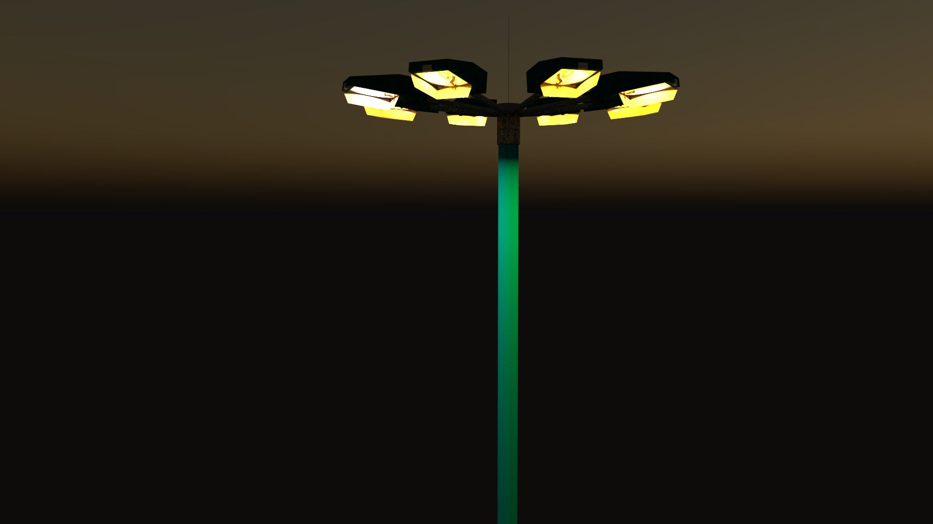 Street Light High Mast 3D Model - TurboSquid 2339814
