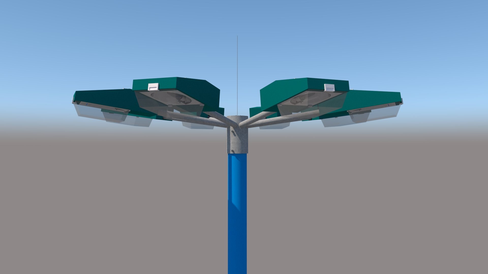 Street Light High Mast 3D Model - TurboSquid 2339814