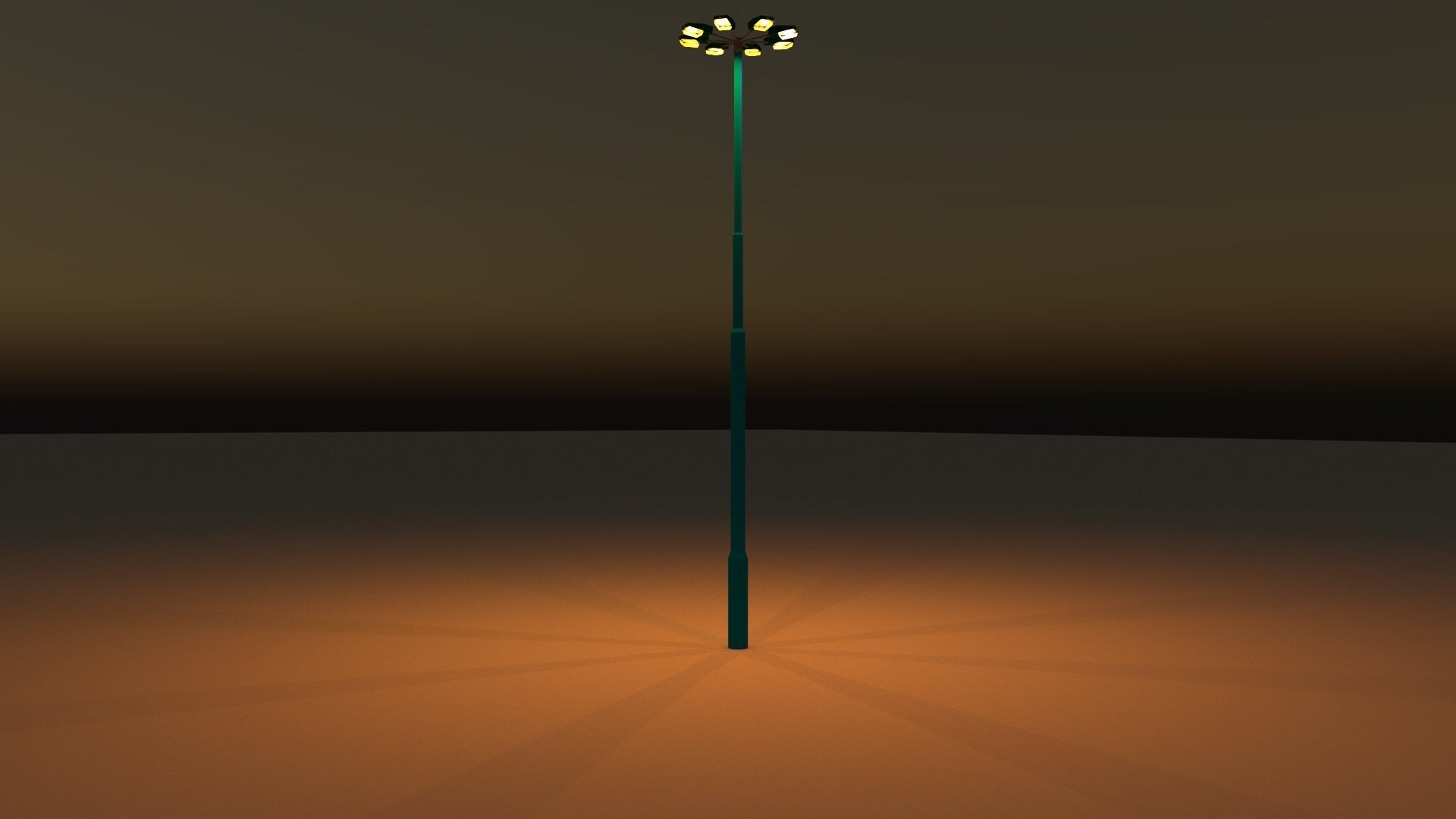 Street Light High Mast 3D Model - TurboSquid 2339814